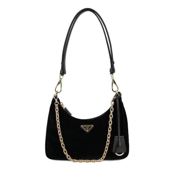 Prada | Bags | Prada Velvet Mini Bag Black | Poshmark